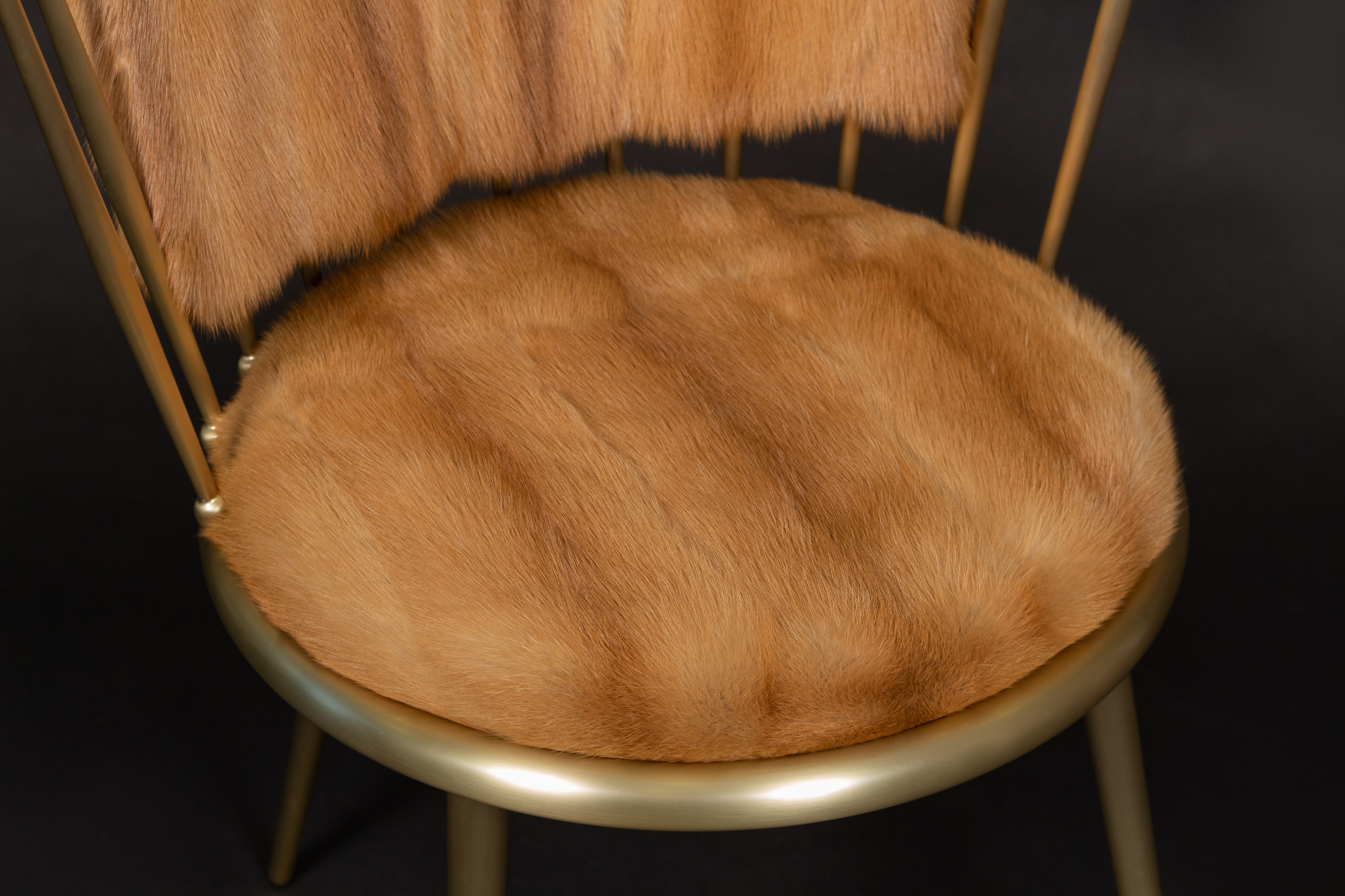 Contemporary Fur Chair with Russian Kolinsky | Lars Paustian
