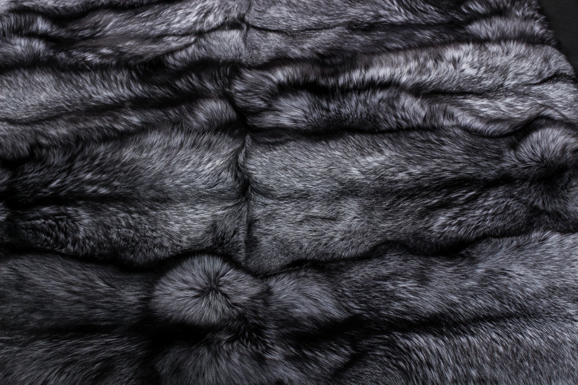 SAGA Silver Fox Fur Carpet in natural color | Lars Paustian