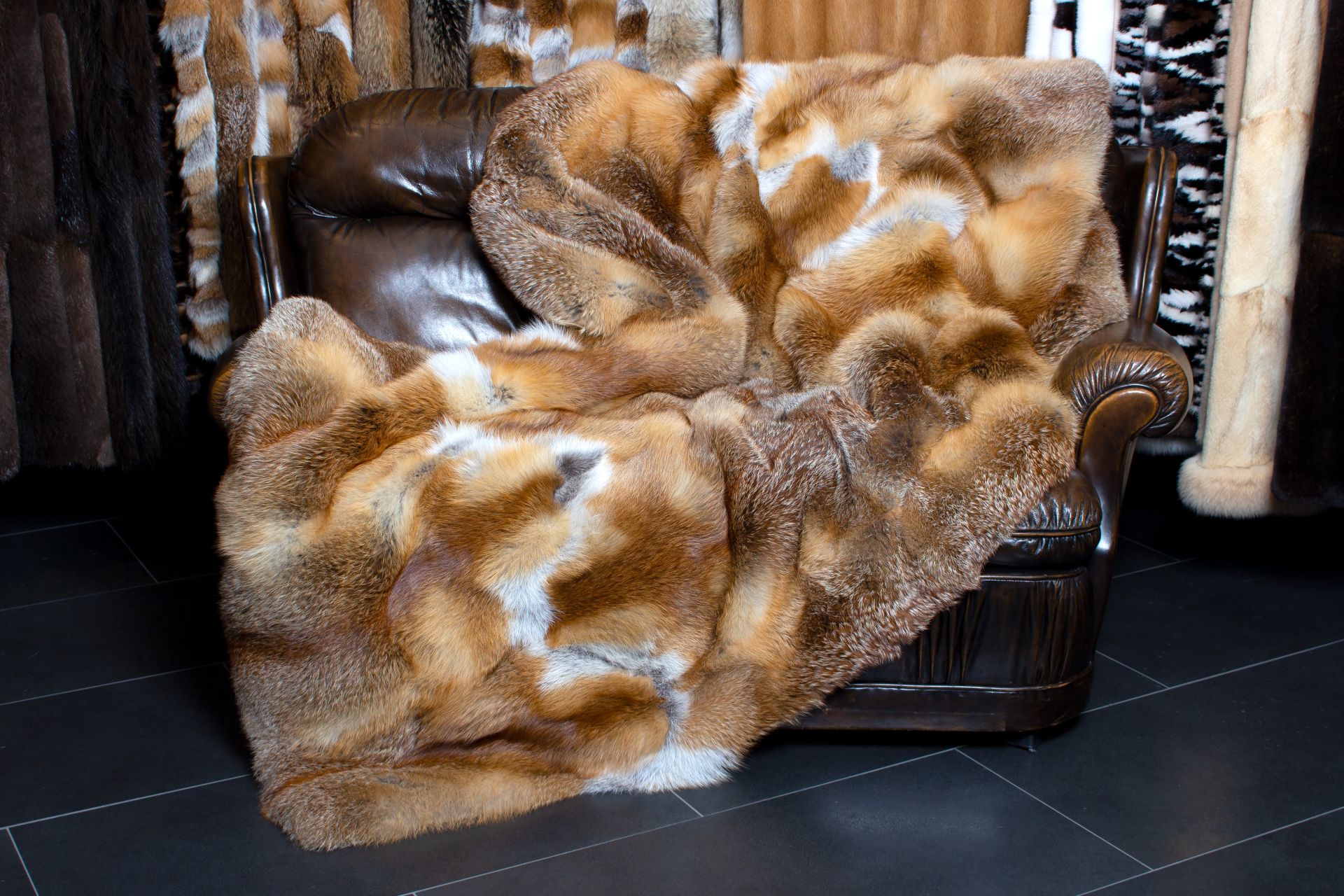 European Red Fox Fur Throw | Paustian Furs