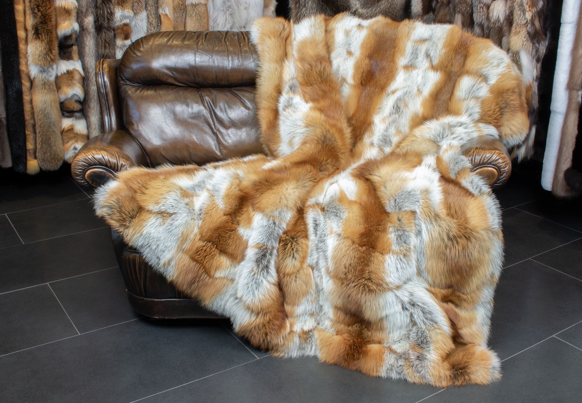 Fox Fur Blankets - Real Fox Throws | Furrier - Genuine Furs