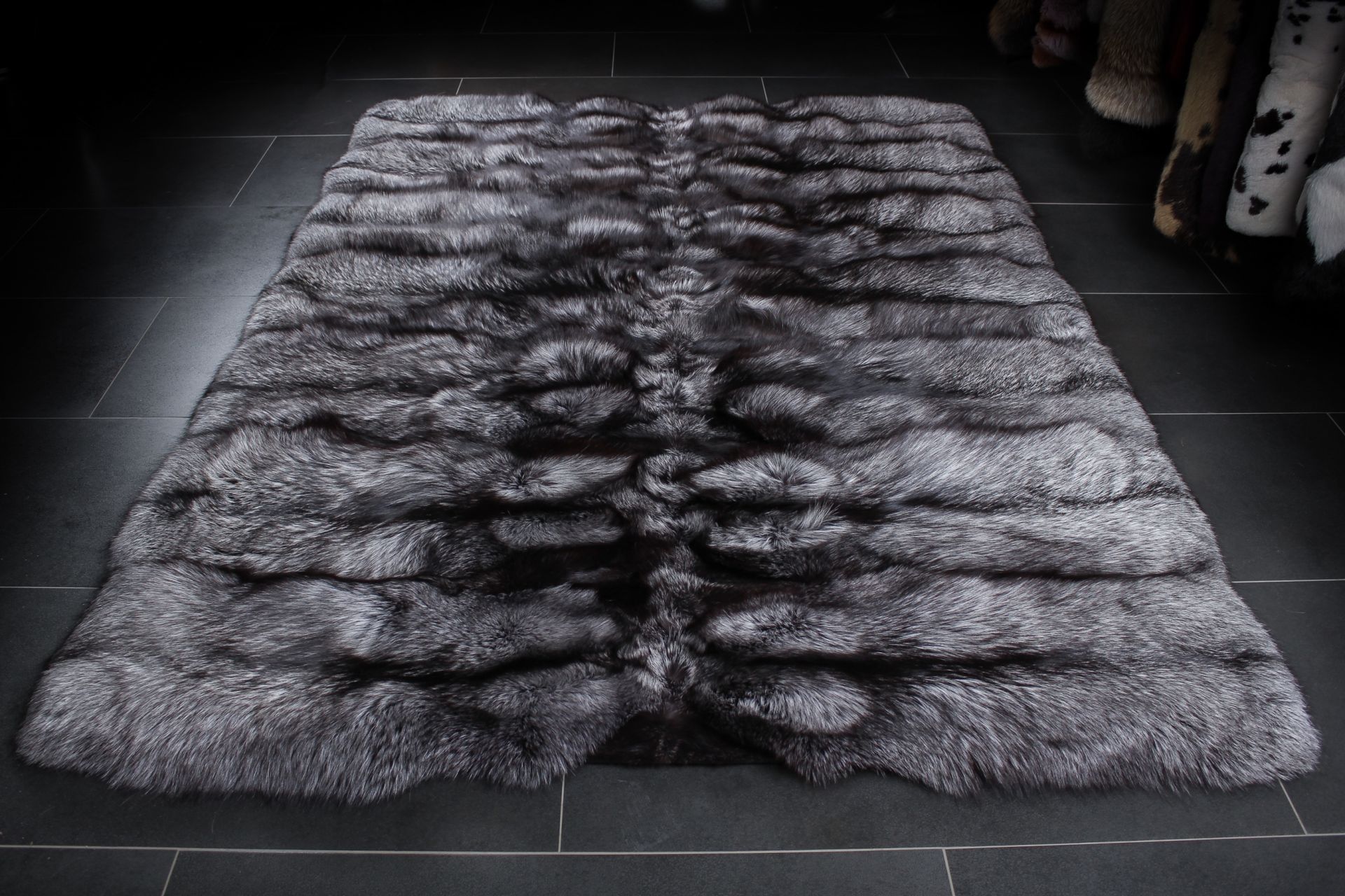 Silverfox Fur Rug made with real Fur | International Furs