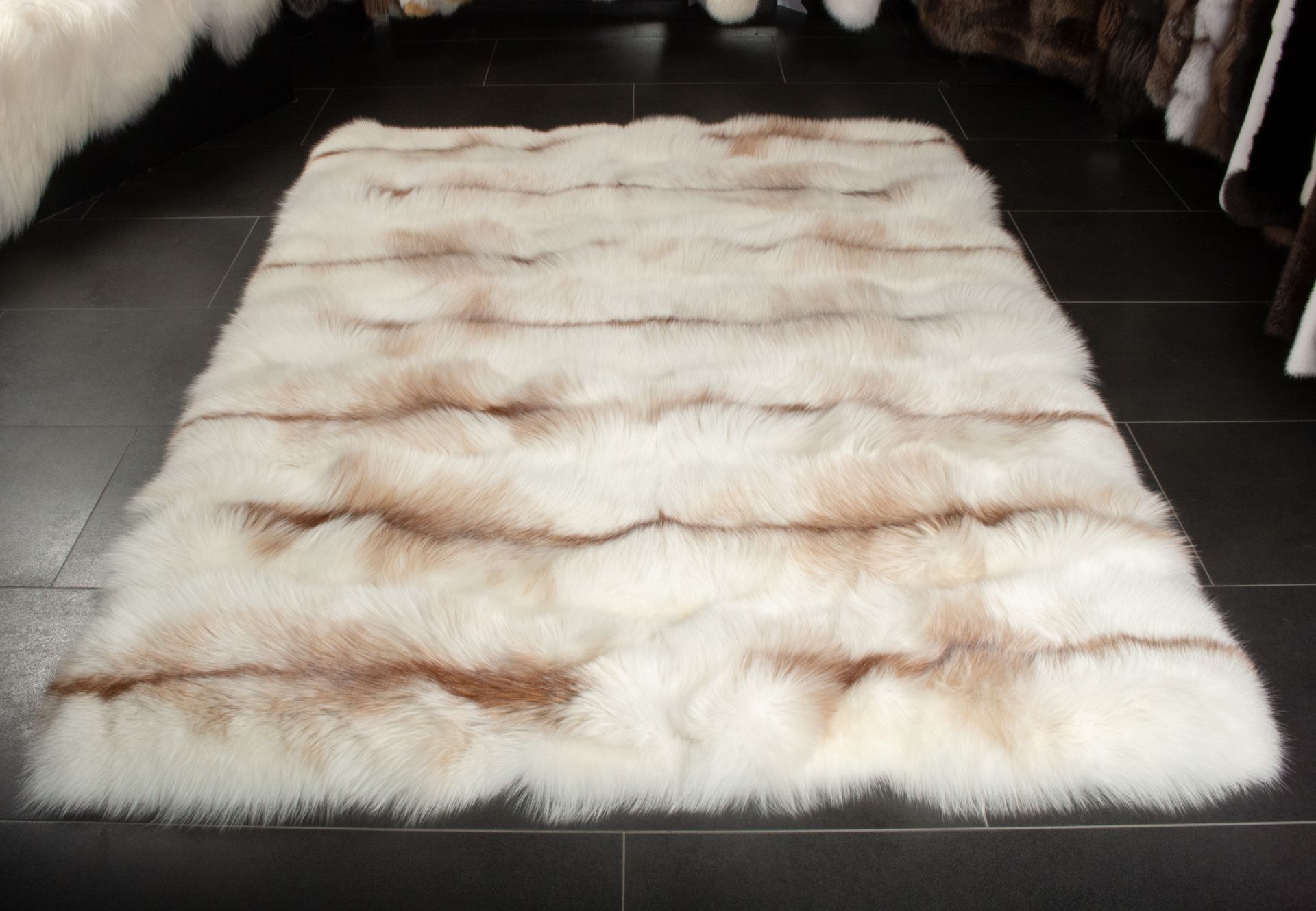 Sun Glo Fox Fur Rug - Natural Interior Design