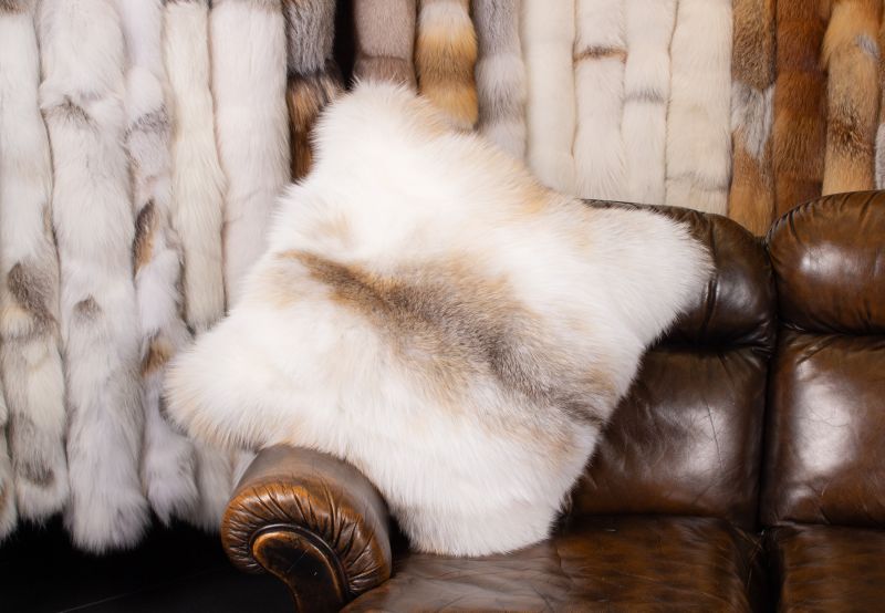 Fur Pillow Made with Sun Glo Fox Fur – Real Fur