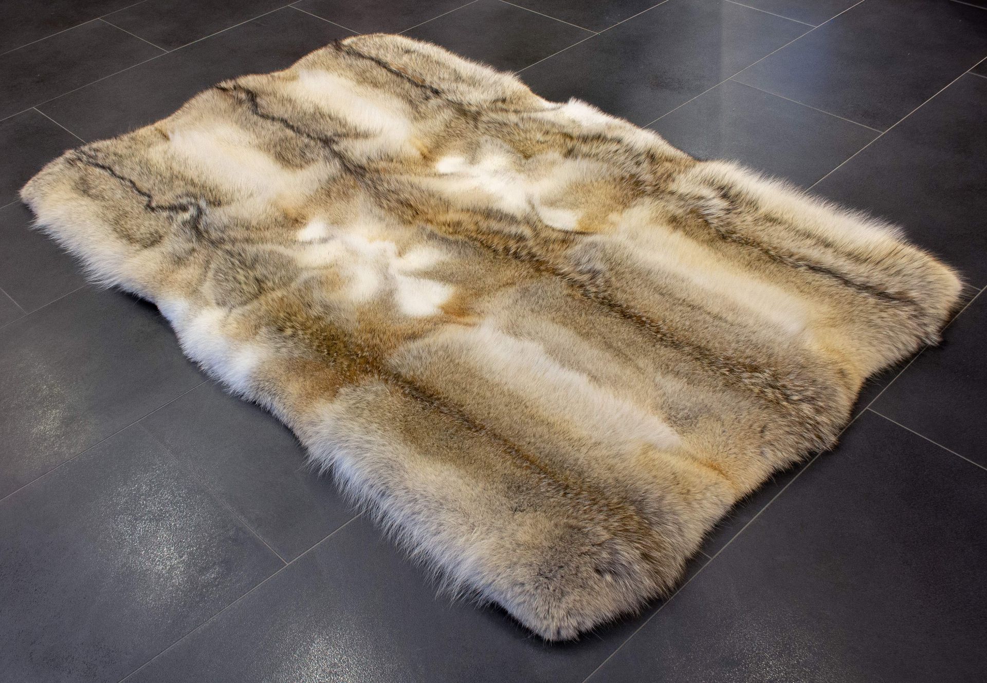 Timeless Fur Carpet made of Canadian Coyote
