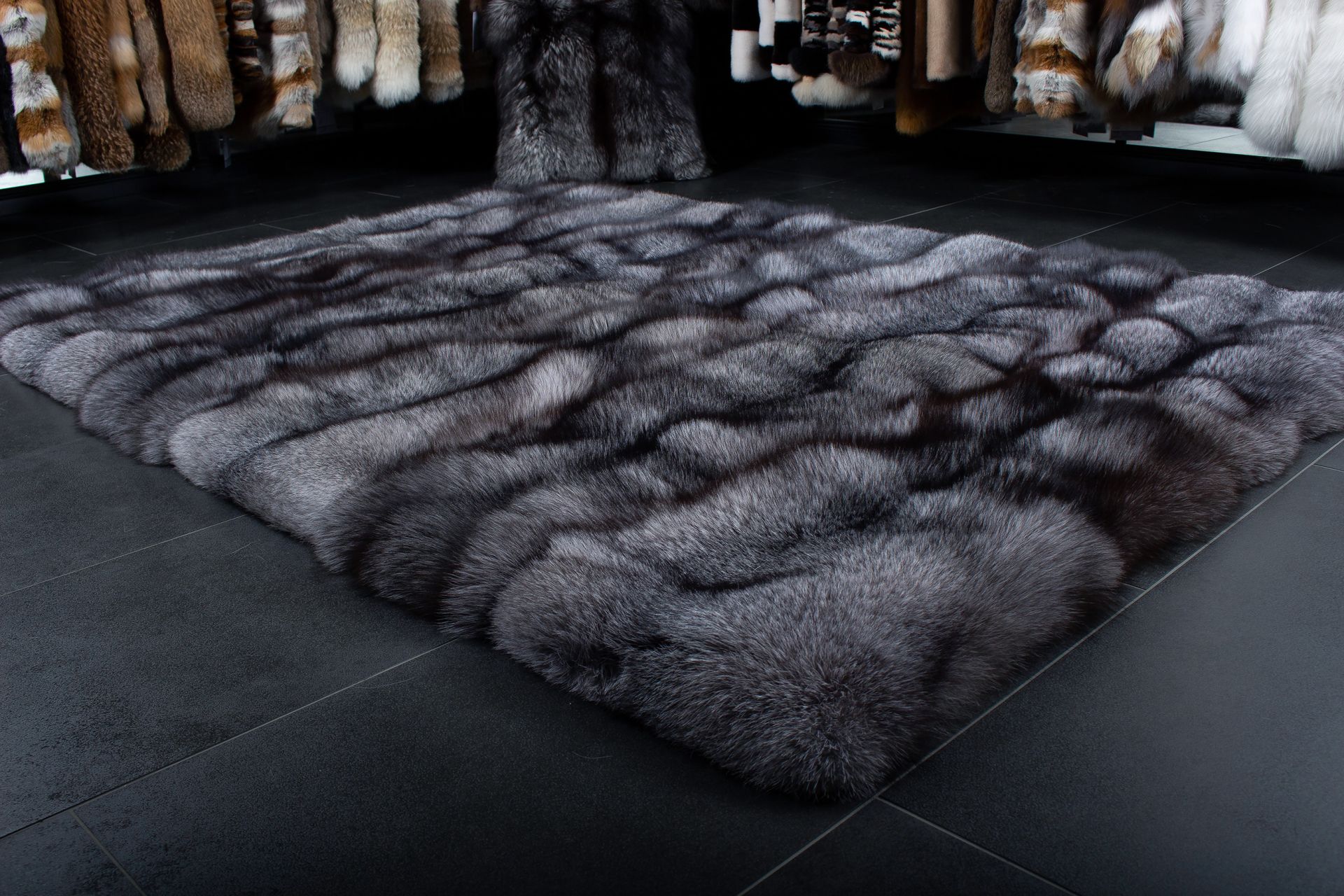 Blue Frost Fox Fur Carpet - Genuine Fur Rug | Lars Paustian
